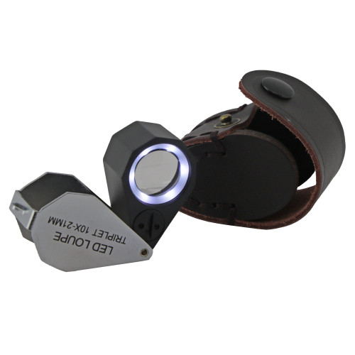 LED Light Up Jewelry Watch Loupe 10x