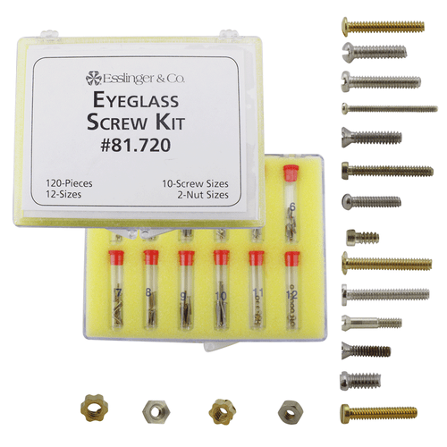 Eyeglass Screw Kit Of 120 Pieces
