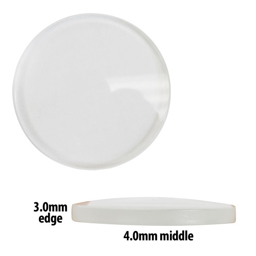 3.00 mm Thick Round Magnifier Mineral Glass Watch Crystal