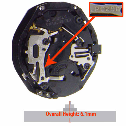 Hattor Japan PC29 Quartz Watch Movements