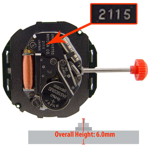 Miyota/Citizen LTD 2115 Watch Quartz Movements