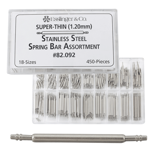 450 Piece Spring Bar Assortment For Watchmakers with 1.20 mm Pins