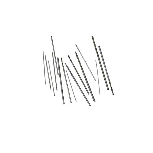 Mini Twist Drill Bit Assortment Jewelers 15 Piece Set 0.30 - 1.0mm