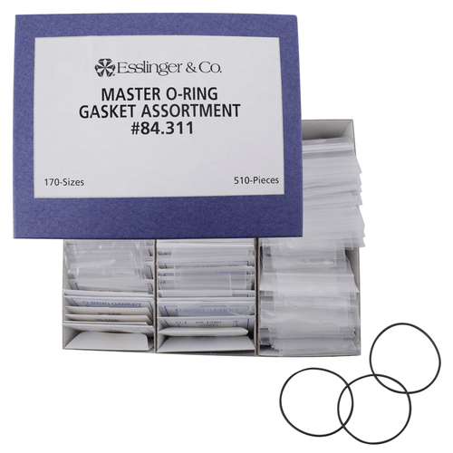 510 Pieces Waterproof O-Ring Master Assortment Watch Gaskets