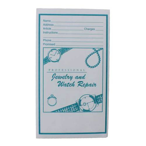 Watch and Jewelry Repair Job Envelopes Package of 100