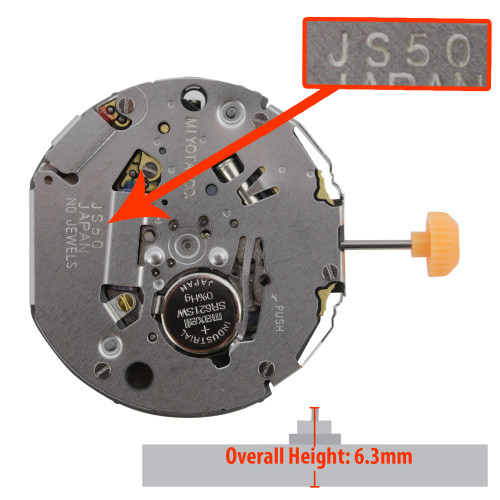 Miyota/Citizen LTD Multifunction Quartz Watch Movement JS50 Overall ...