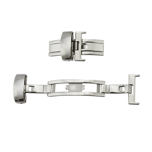Watch Band Clasp Stainless Steel Center Open Deployment or Deployant Buckle