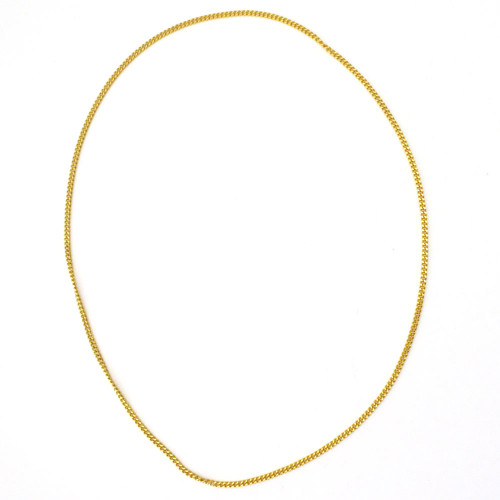 Gold Plated Stainless Steel Endless Curb Chain 3mm