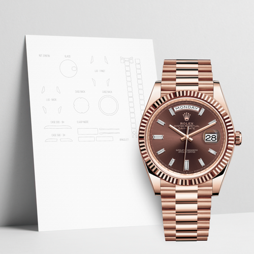 Anti Scratch Watch Shells™ Protective Film for Rolex® Day Date 228235 ...