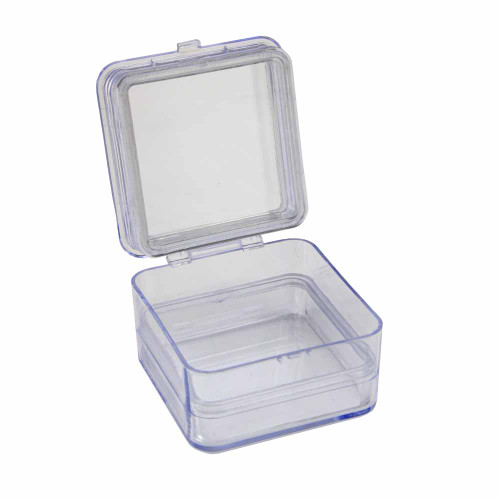 Square Plastic Boxes with Elastic Membrane 3" x 3"