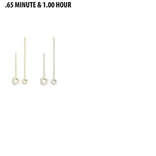 Watch Hands To Fit Minute Hand Hole Sizes .65mm and Hour Hand Hole Size ...