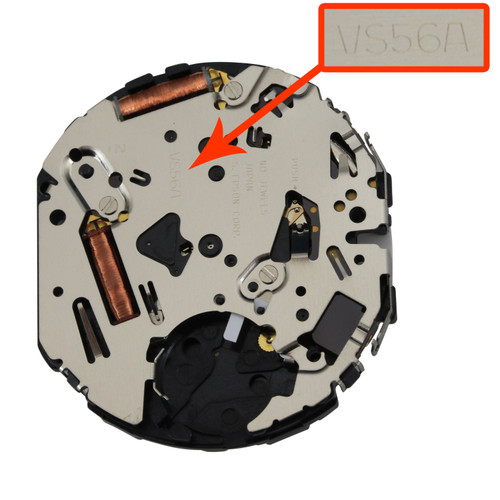 S. Epson Japanese Solar 4 Hand Quartz Watch Movement VS56 Battery ...