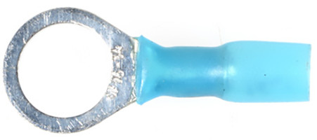 13666 Krimp & Seal Terminal 3/8" Stud 16-14 GA Blue