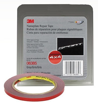 3M 6385 Nameplate Repair Tape 1/4" Grey - Denver Auto Fasteners, LLC