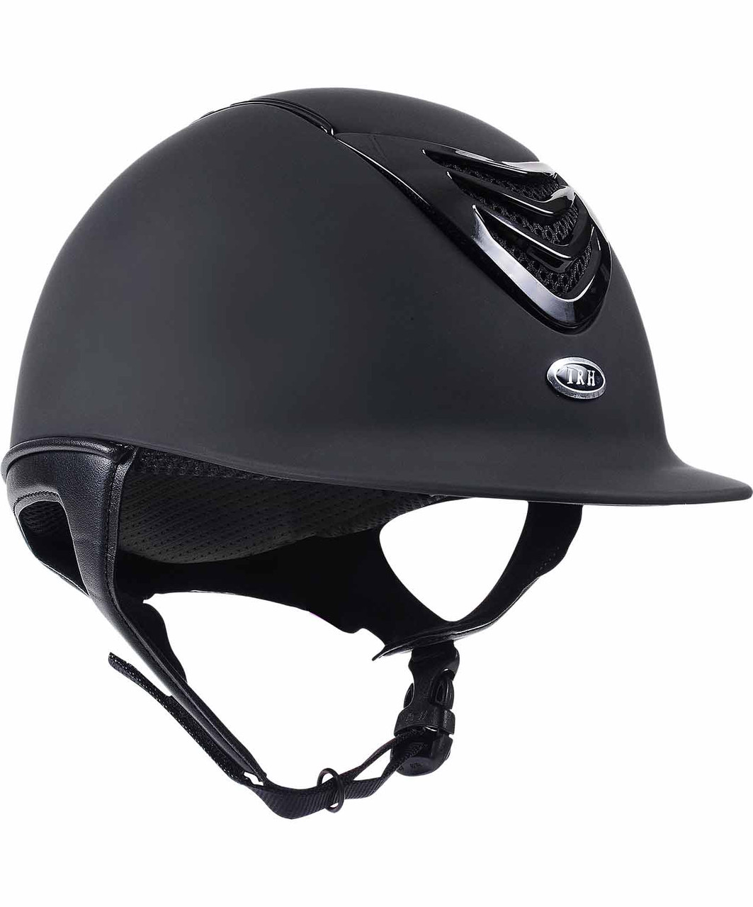 IRH IR4G Riding Helmet - Matte Black with Gloss Black Vent | Sprucewood ...