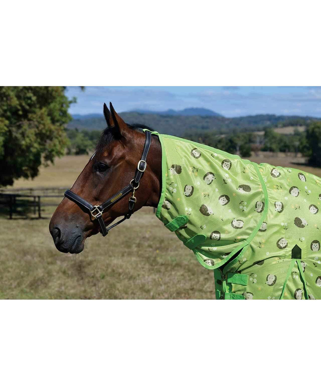 Weatherbeeta Saxon Mesh Fly Sheet with Gusset Belly Wrap