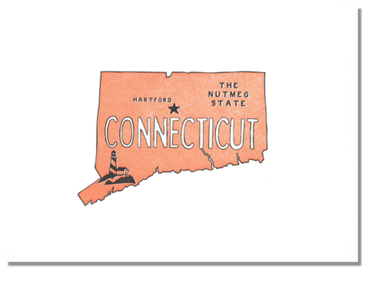 Connecticut State Print: The Nutmeg State - powerandlightpress