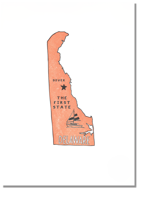 Delaware State Print: The First State - powerandlightpress