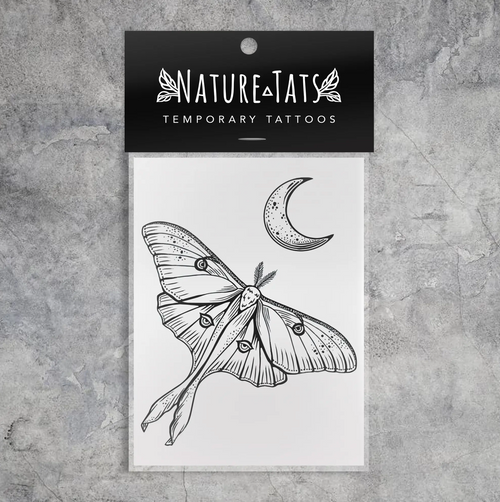Luna Moth temporary tattoo - powerandlightpress