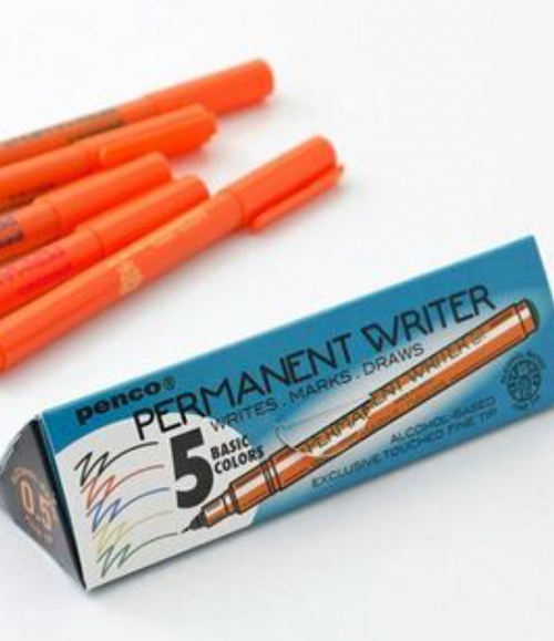 Permanent Writer pens - set of 5 colors - powerandlightpress