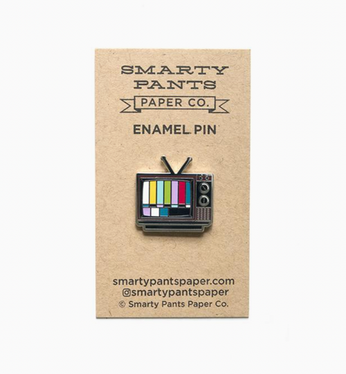 TV Static enamel pin - powerandlightpress