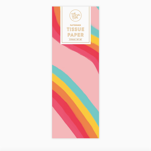 Rainbow tissue paper - powerandlightpress