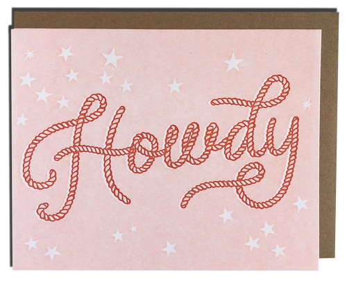 Howdy greeting card - powerandlightpress