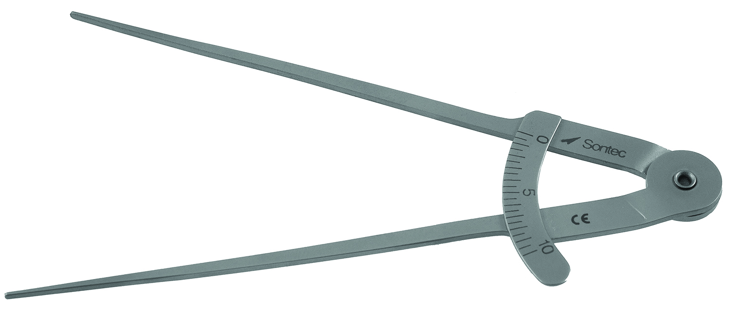 12-9330 - CASTROVIEJO BODY CALIPER 100mm GAUGE - Sontec Instruments, Inc.