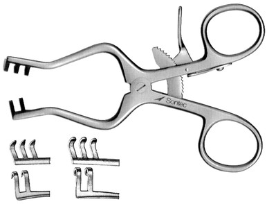 1100-616 - WEITLANER RETRACTOR SHARP 4" - Sontec Instruments, Inc.