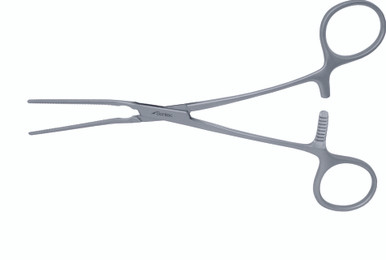 2100-004 - VASCULAR CLAMP DELICATE 25° ANGLE V-JAWS ANGLE SHANK 6" FS ...
