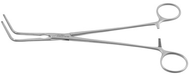 2100-187 - LEES DEBAKEY CLAMP FOR ARTERY & BRONCHUS ANGLE JAWS 8 1/2 ...