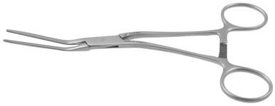 2100-240 - COOLEY MULTI PURPOSE VASCULAR CLAMP 45° ANGLE JAW 6 1/2" FS ...