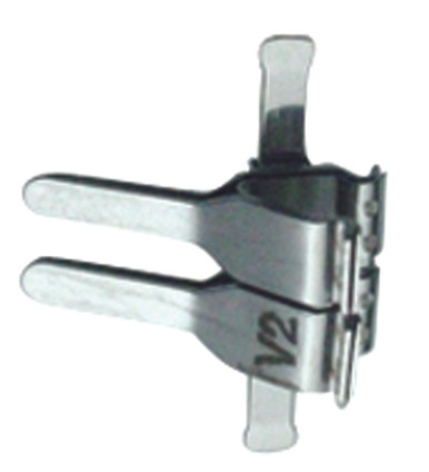 2100-ABB-22V - MICRO VEIN CLAMP PAIR W/BAR 0.6-1.4mm VSSL 11mm - Sontec ...