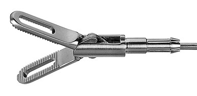 2901-215 - DISSECTING FORCEPS FENESTRATED DOUBLE ACTION JAWS Ø5mm TUBE ...