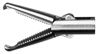 2901-235S - GRASPING FORCEPS W/MOUSE TEETH DOUBLE ACTION JAWS Ø5mm TUBE ...