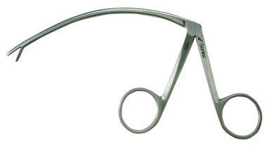 350-805 - CARROLL TENDON PULLING FORCEPS CURVED DOWN SHAFT SERRATED JAW ...