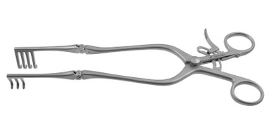 230-4901R - BECKMAN RETRACTOR HINGED 3x4 SHARP PRONGS ENCLOSED RATCHET ...
