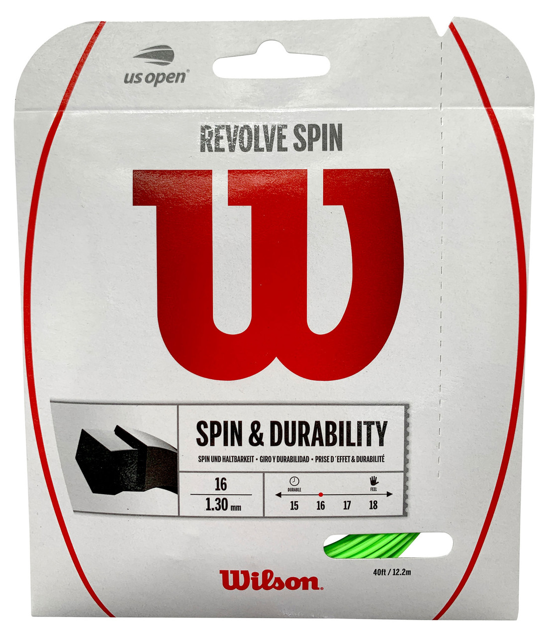 Wilson Revolve Spin 16 1.30mm Set - W & D Strings