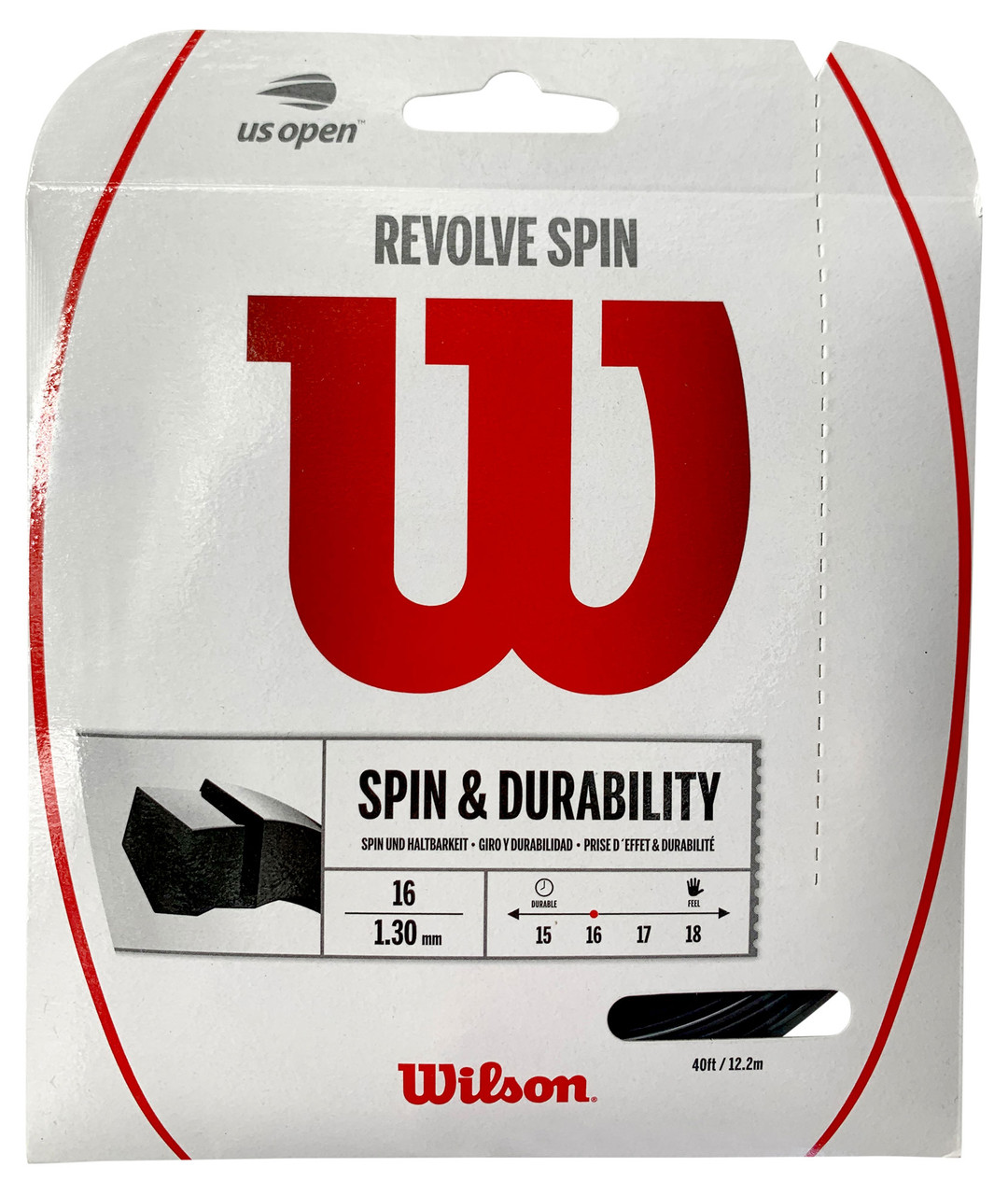 Wilson Revolve Spin 16 1.30mm Set - W & D Strings
