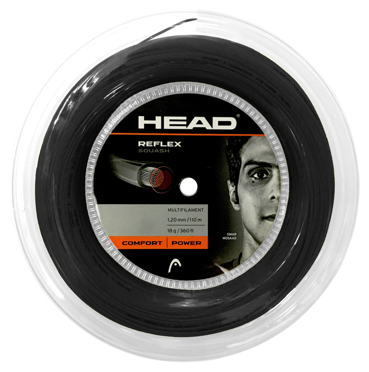 HEAD Reflex 18 1.20mm Squash 110M Reel - Apollo Leisure