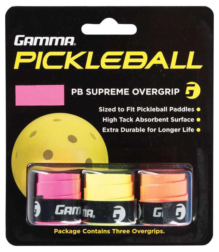 GAMMA Supreme Pickleball Overgrip 3 Pack - Racquet Depot UK