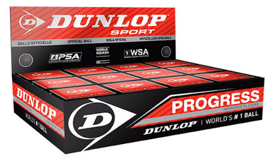 Dunlop Progress Red Dot Squash Balls 12 Pack - Apollo Leisure