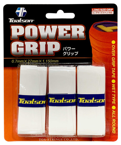 Toalson Power Overgrip 3 Pack - Apollo Leisure