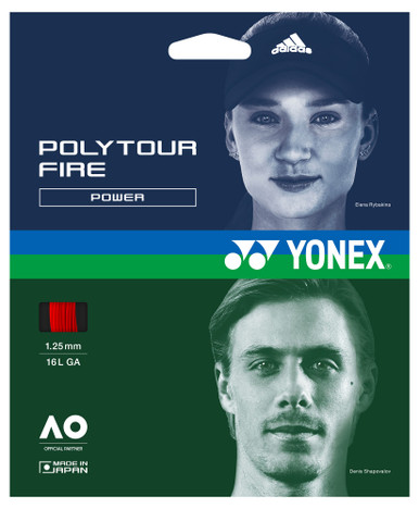 Yonex Poly Tour Fire 16L 1.25mm Set - W & D Strings
