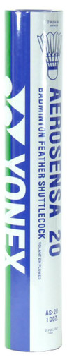 Yonex Aerosensa 20 Feather Badminton Shuttlecocks Dozen - Apollo Leisure