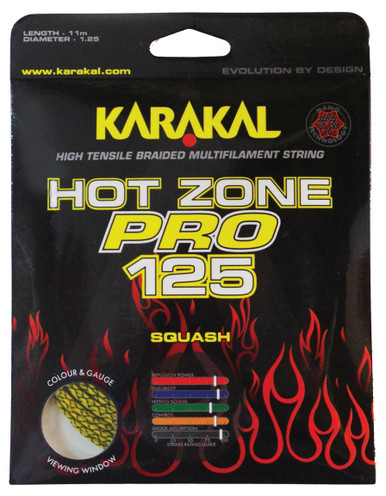 Karakal Hot Zone Pro 17 1.25mm Squash Set - Racquet Depot UK