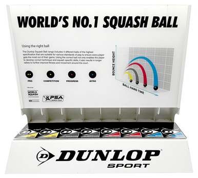 Dunlop Squash Ball Display