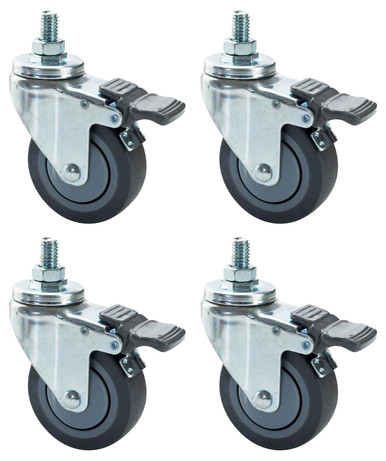 GAMMA Premium Caster Stringing Machine Stand Wheel Set - W & D Strings