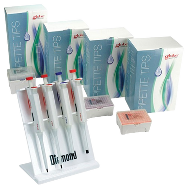 Pipette Kit, Diamond PRO Adjustable Volume Pipettors: 0.5-10uL, 2-20uL ...