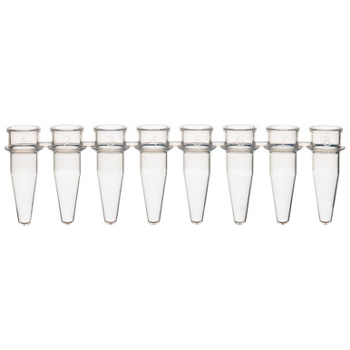 0.2mL 8-Strip Tubes, No Caps, Natural, 125/pk - Maxi Scientific